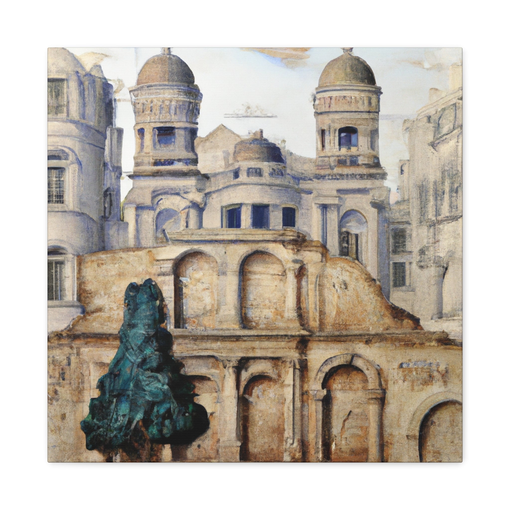 "Baroque Street Mural" - Canvas - Walmart.com