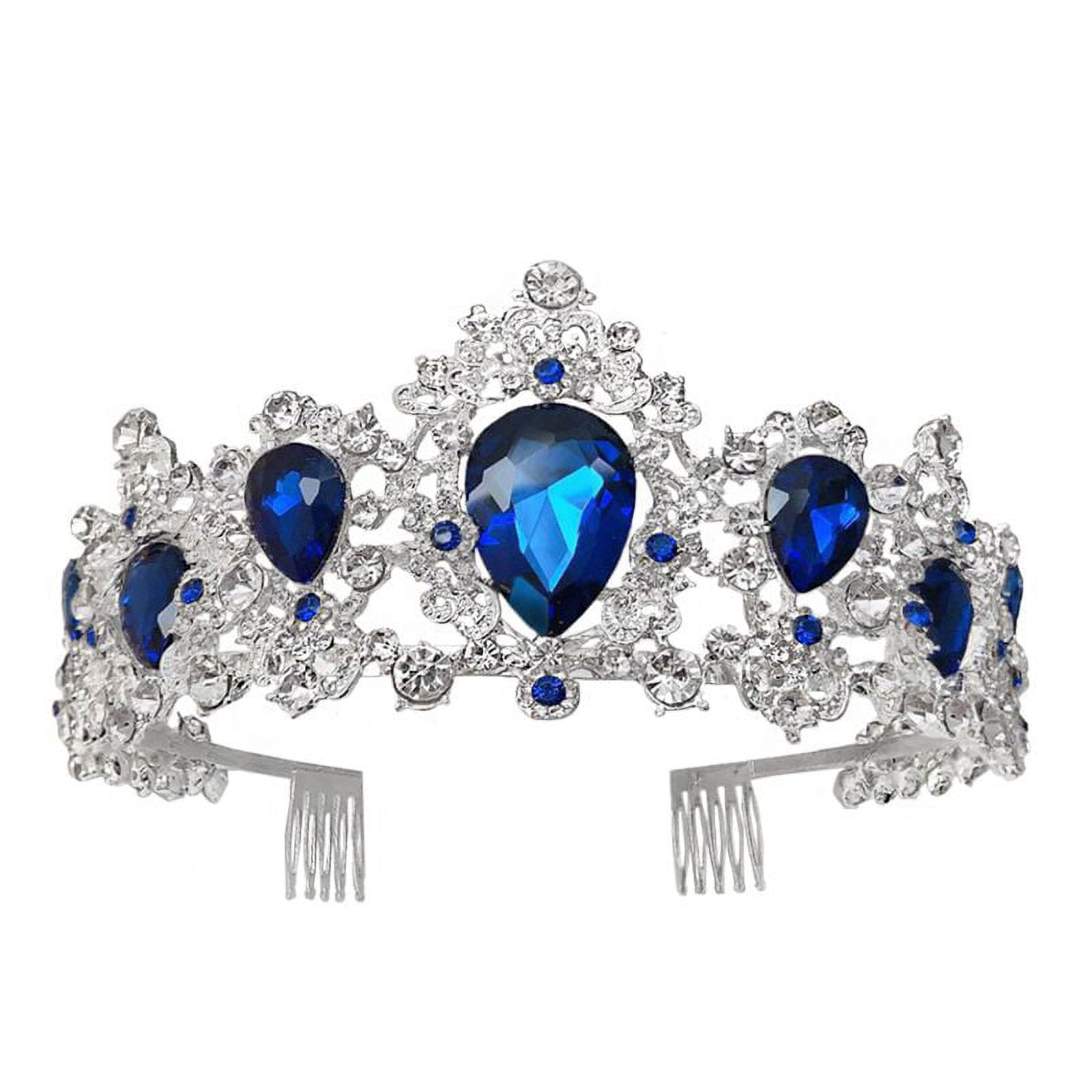 Baroque Style Crowns Shinning Headband Princess for Rhinestone Crown ...