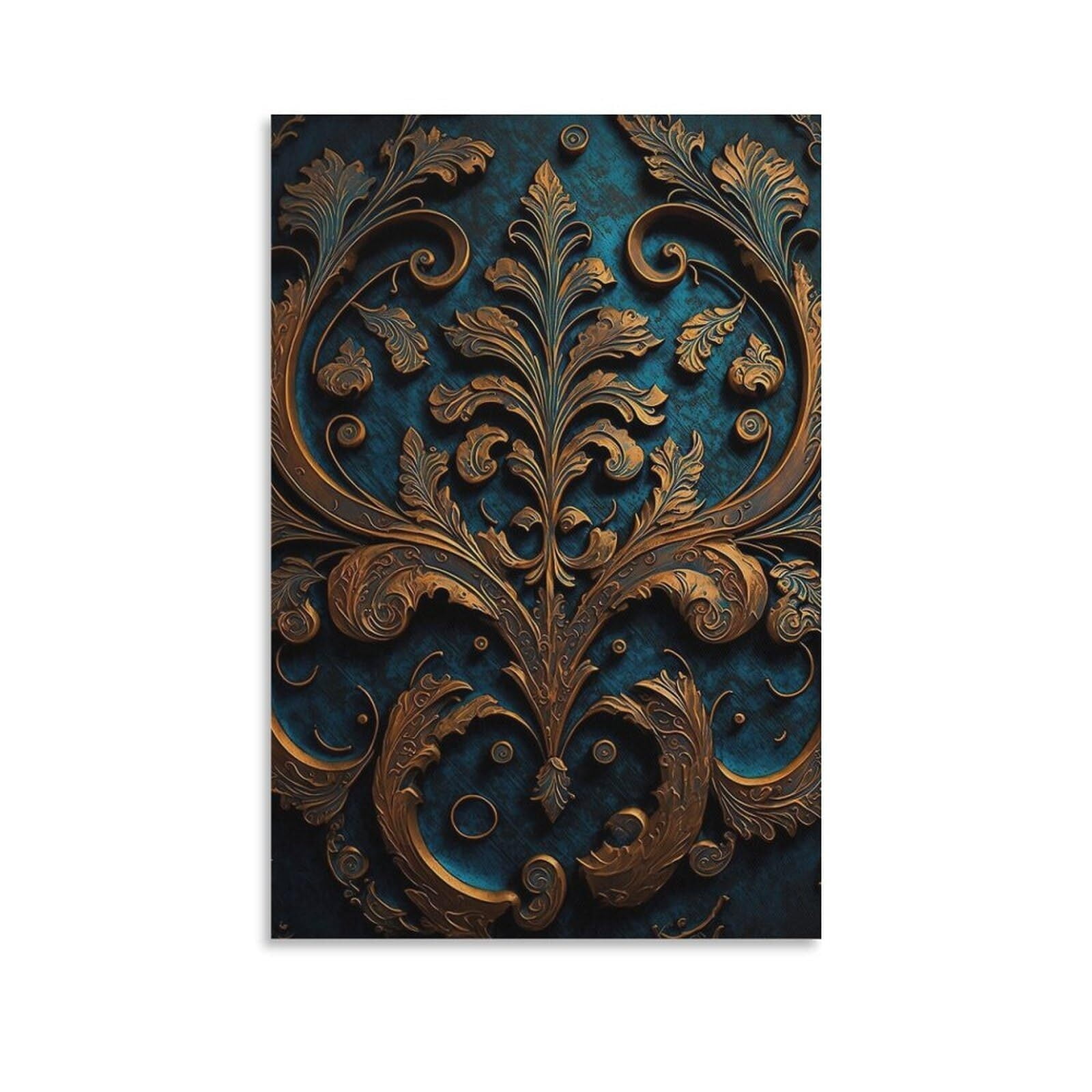 Baroque Style Pattern Poster Modern Home Canvas Wall Decoration Art ...