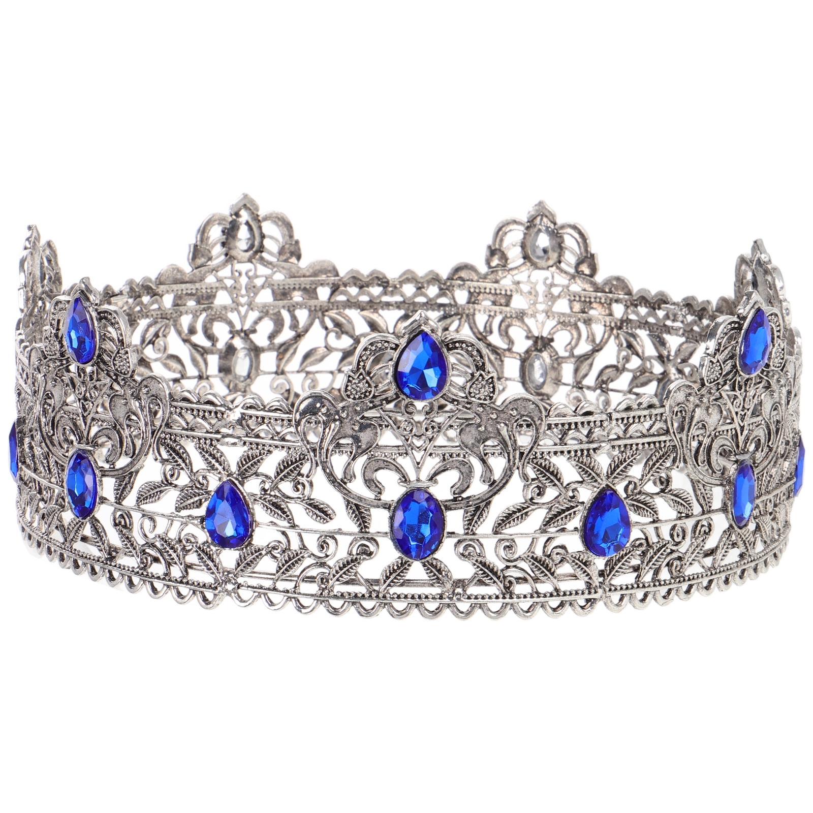Baroque Tiara Vintage Royal King Crown Crystal Wedding Tiara Royal King ...