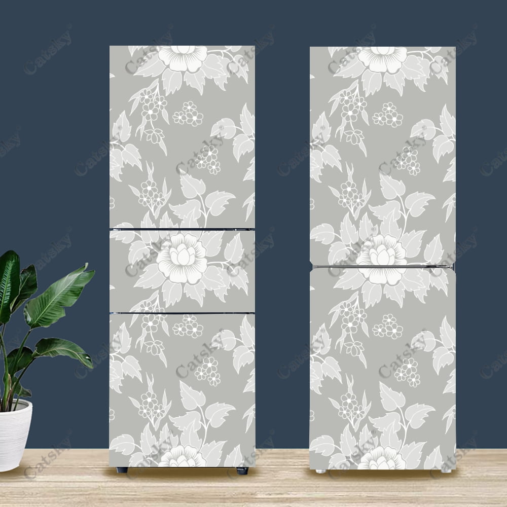 Baroque seamless border vintage floral Refrigerator Stickers Home Decor ...