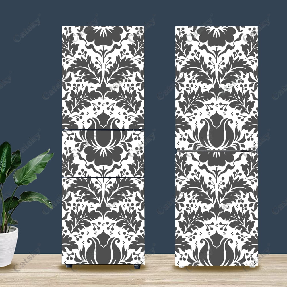 Baroque seamless border vintage floral Refrigerator Stickers Home r ...