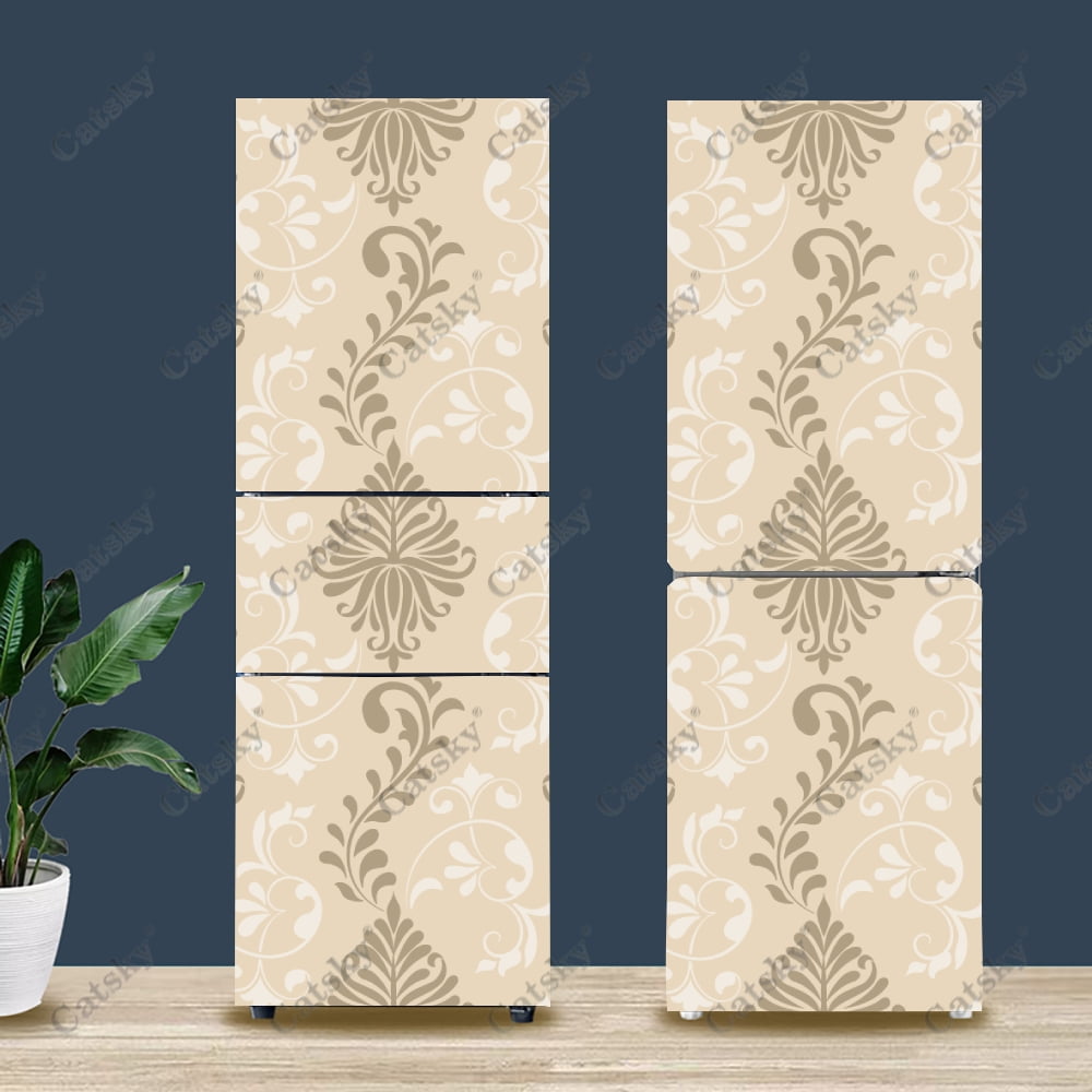 Baroque seamless border vintage floral Refrigerator Stickers Home r ...