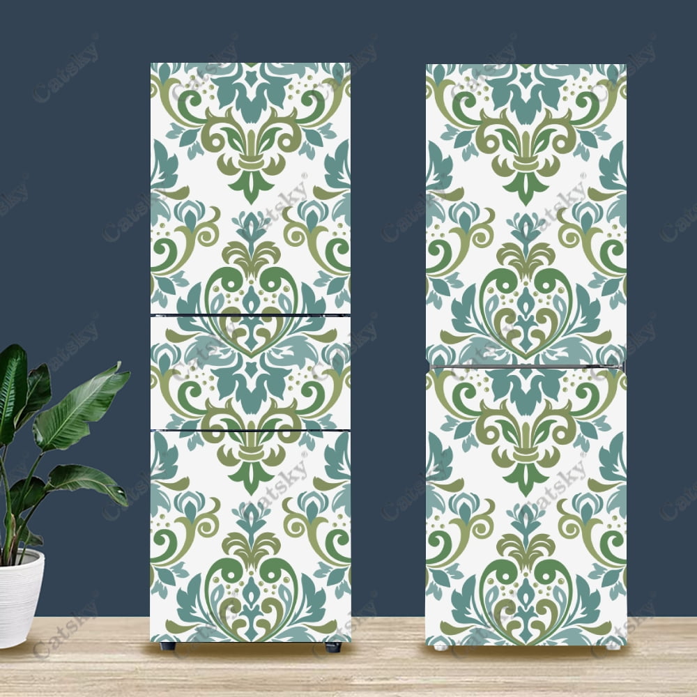 Baroque seamless border vintage floral Refrigerator Stickers Home r ...