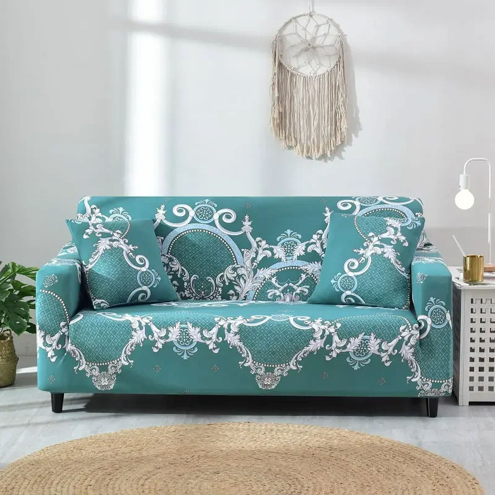 Baroque style sofa covers stretch for living room spandex slipcovers ...