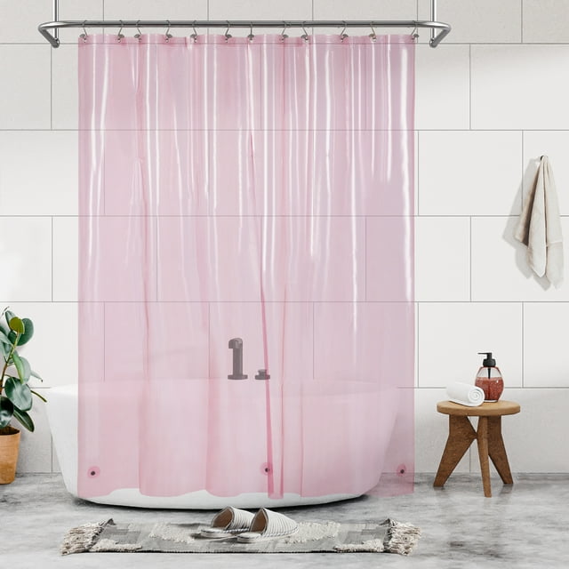Barossa Design Lightweight Waterproof Shower Curtain PEVA Liner with 3 ...