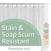 Liba Peva 8-Gauge Bathroom Shower Curtain Liner, 72" W X 72" H 8g Clear ...