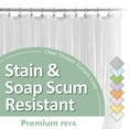 "Barossa Design Lightweight PEVA Shower Curtain Liner, Mildew Resistant ...