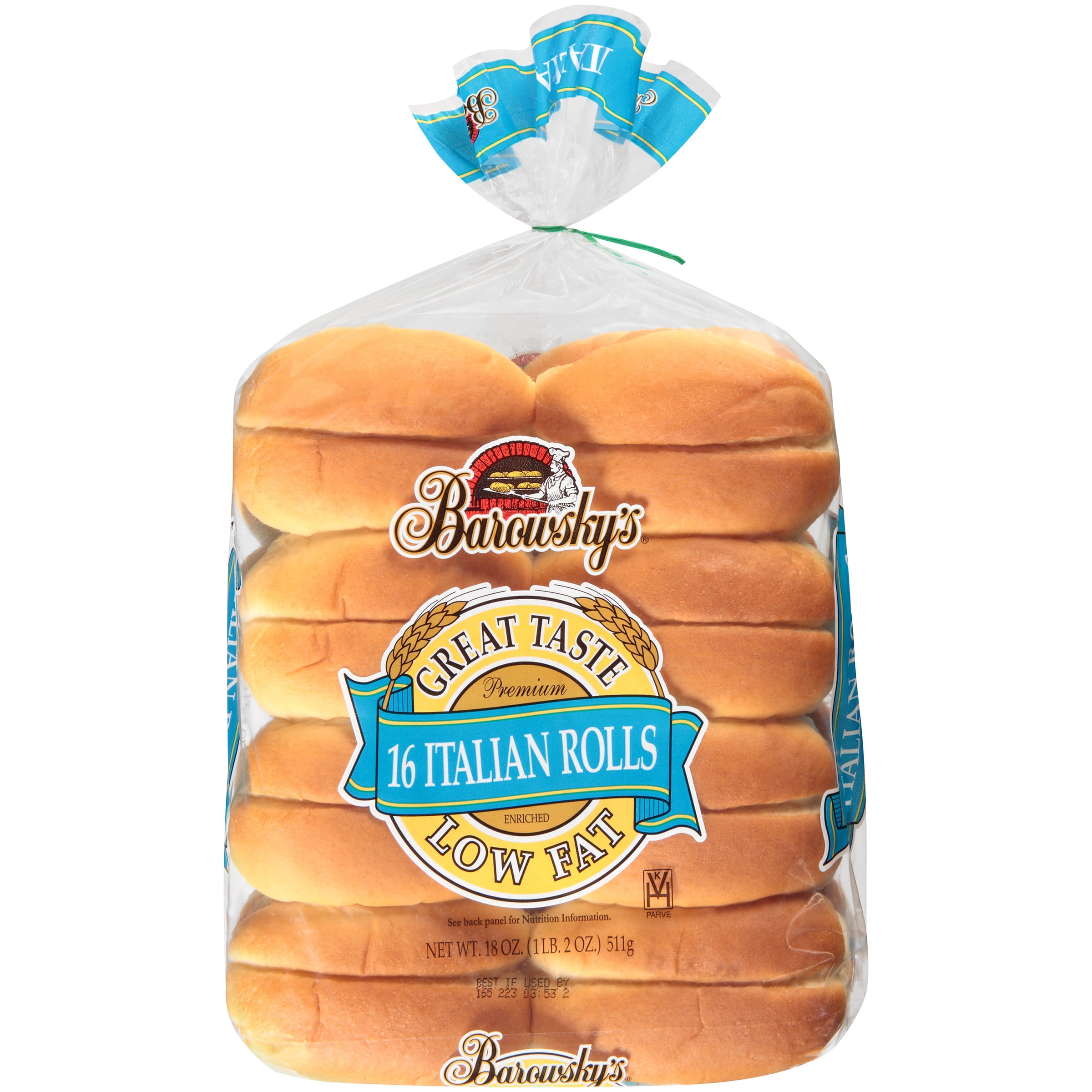 Barowsky's Italian Enriched Bread Rolls, 16 Count, Shelf-Stable ...