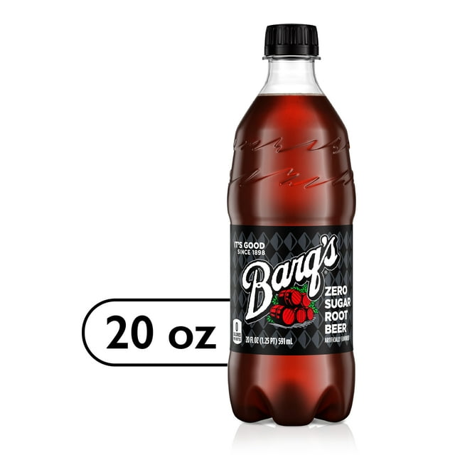 Barq's Diet Root Beer Zero Sugar Soda Pop, 20 fl oz Bottle - Walmart.com