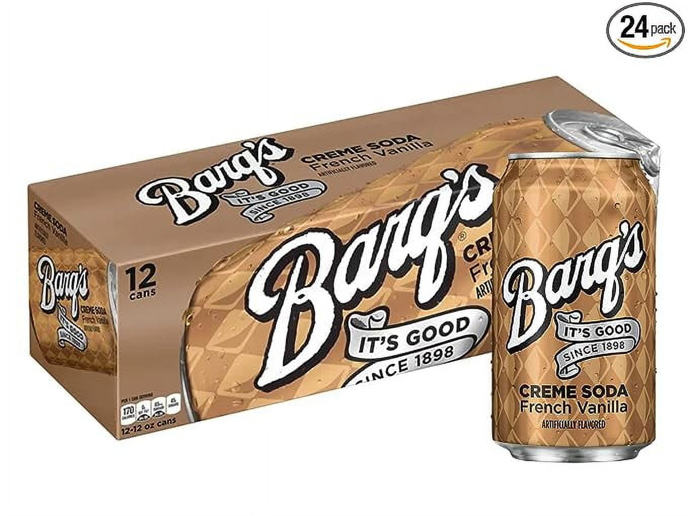 Barq's French Vanilla Creme Soda Cans, 12 Ounces Bundled by Louisiana ...