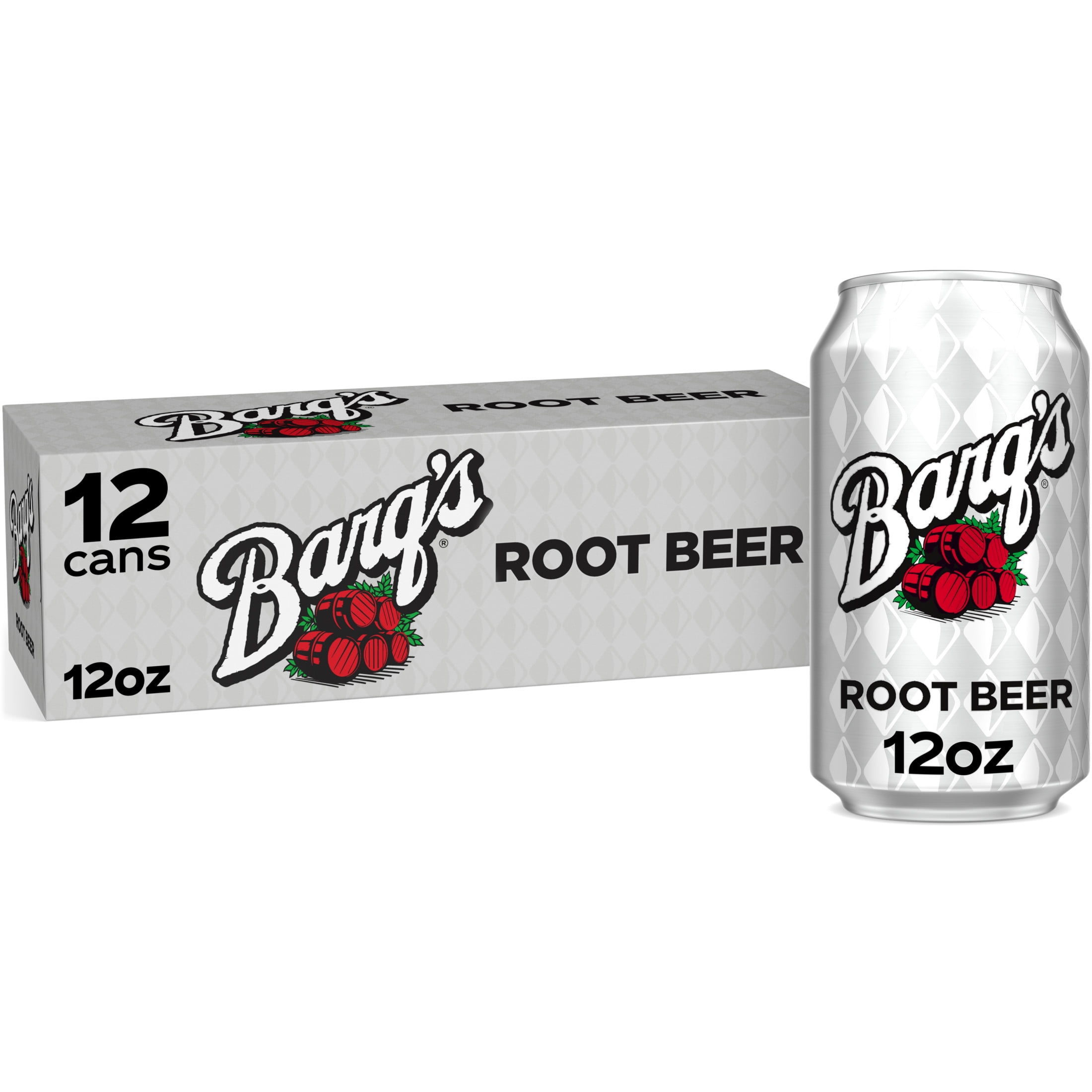 Barq's Root Beer Soda Can Pack, 12 fl oz, 12 Count with Bold Spicy ...