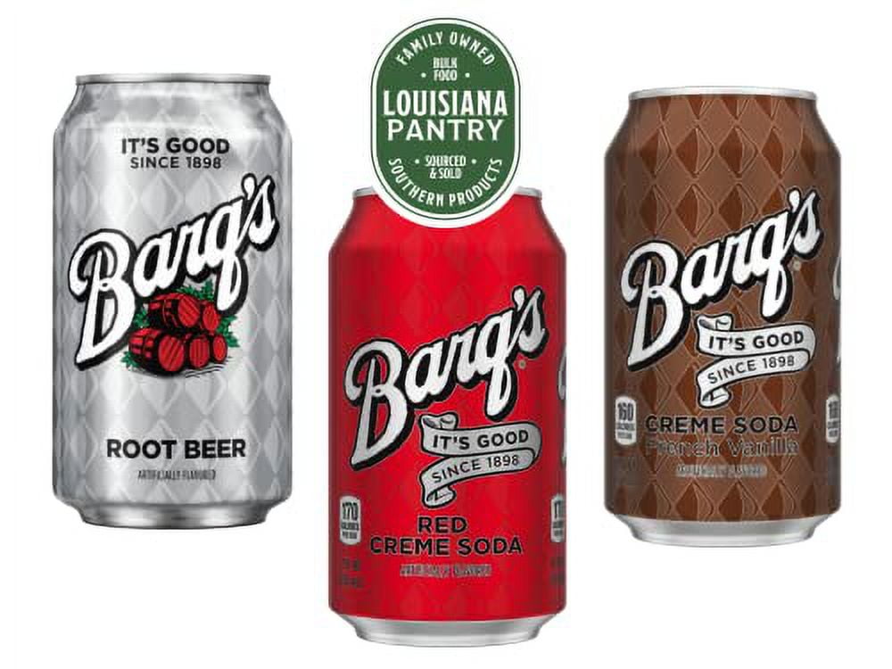 Barq's Soda Variety 12 Pack 12 Ounce Cans - Rootbeer, Red Creme, and ...