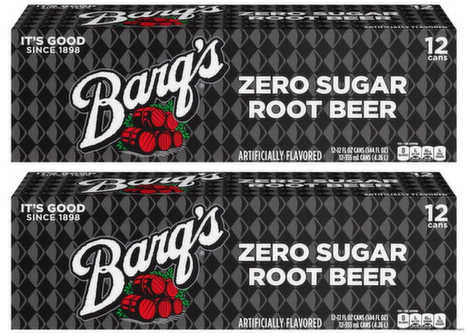 Barq's Zero Sugar, Calorie Free, Caffeine Free Root Beer, 12 Ounce Cans ...