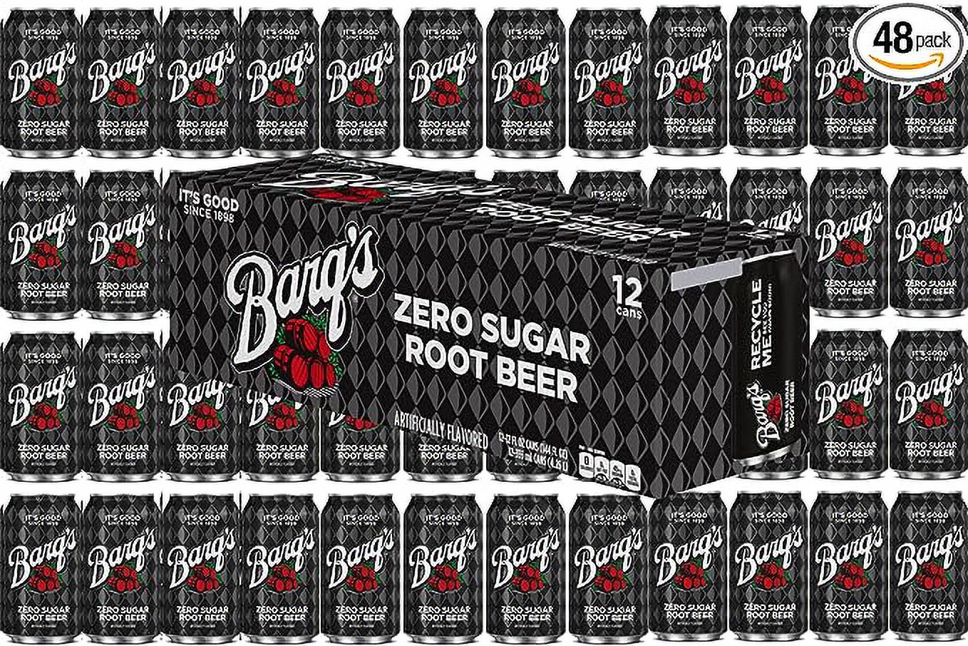 Barq's Zero Sugar Root Beer 12 Ounce Cans Bundle Pack by Louisiana ...