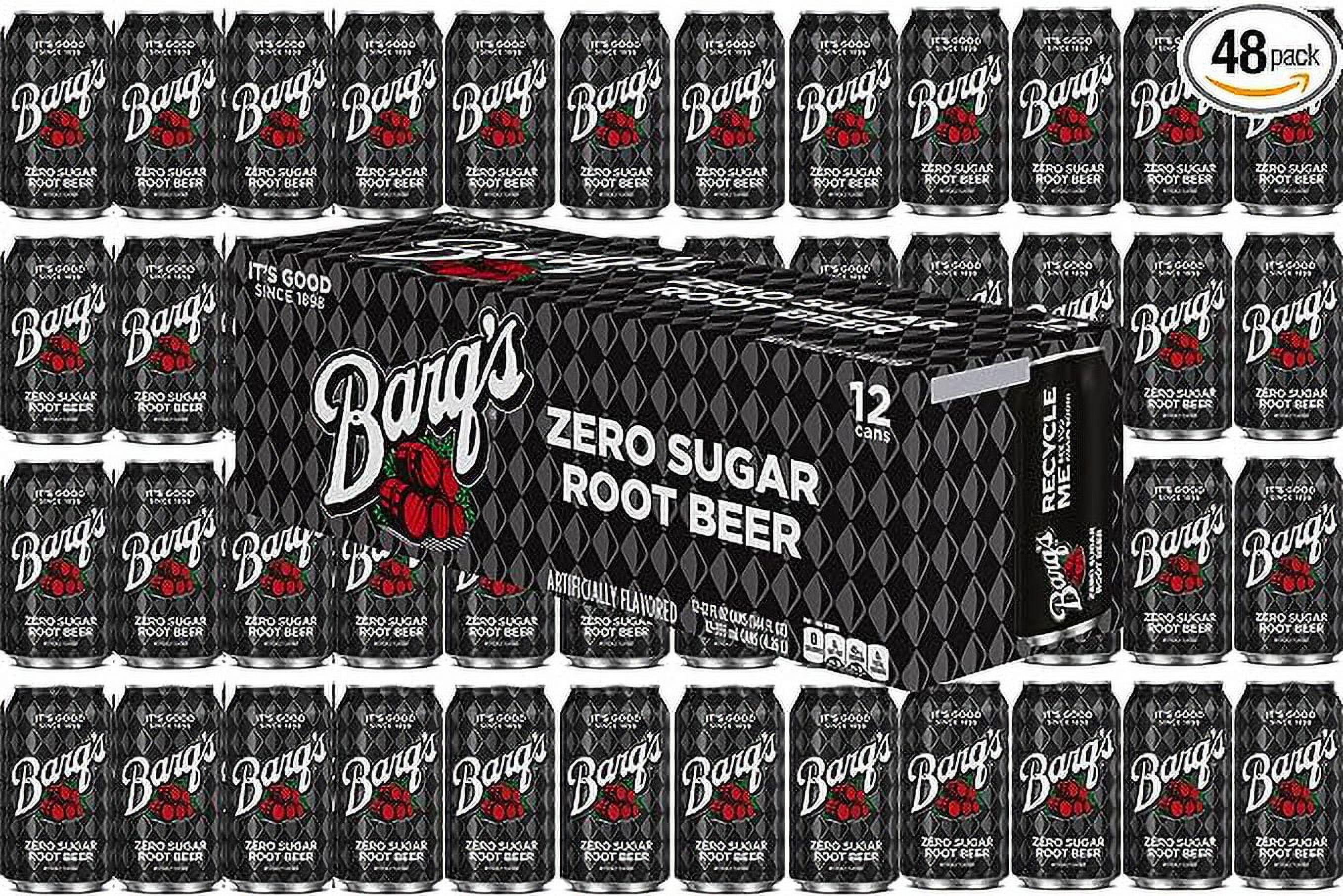 Barq's Low Sugar Soda, Classic Root Beer, 12-Ounce Cans, Bundle Pack of ...