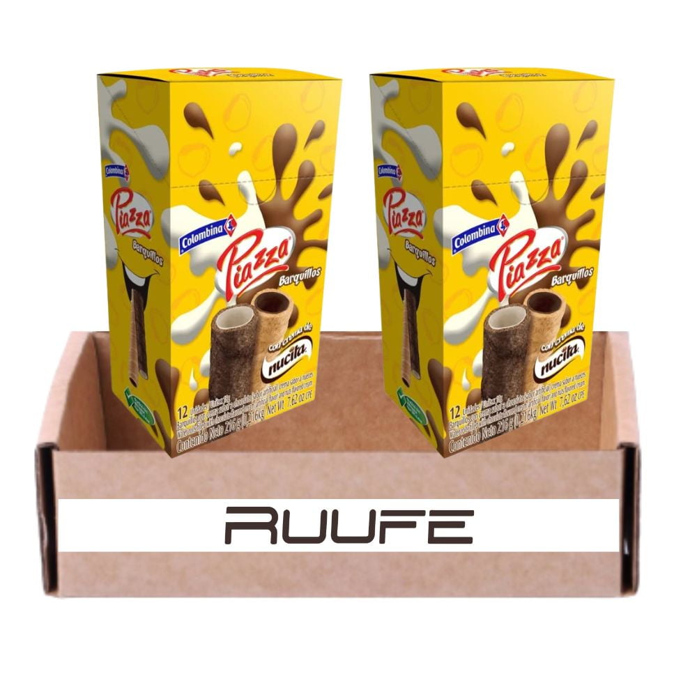 Barquillos Wafer Sticks with Nucita Cream (Pack of 2) Creamy sweet ...