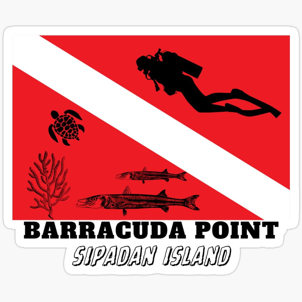 Barracuda Point - Sipadan Island - Malaysia Sticker Phone Decal Water ...