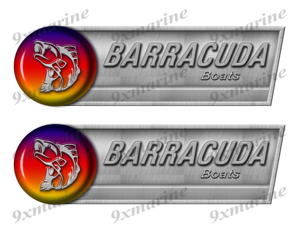 Barracuda Retro Sticker set - 10"x3". Remastered Name Plate - Walmart.com