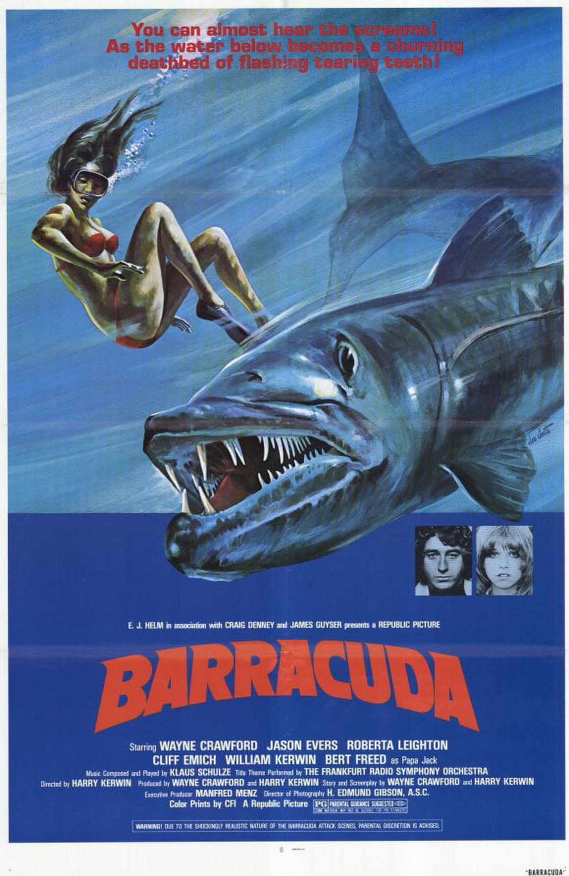 Barracuda - movie POSTER (Style B) (11" x 17") (1978) - Walmart.com