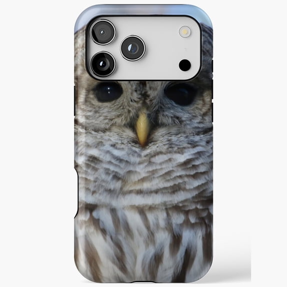 Barred Owl Face Close Up Phone Case iPhone 17 to 11 Pro Max - Walmart.com