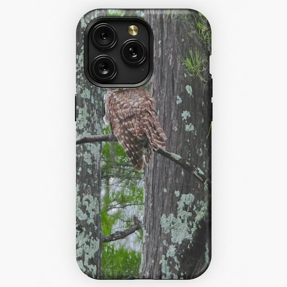 Barred Owl Sitting on Tree Branch by Water Nature Photo Case for iPhone ...