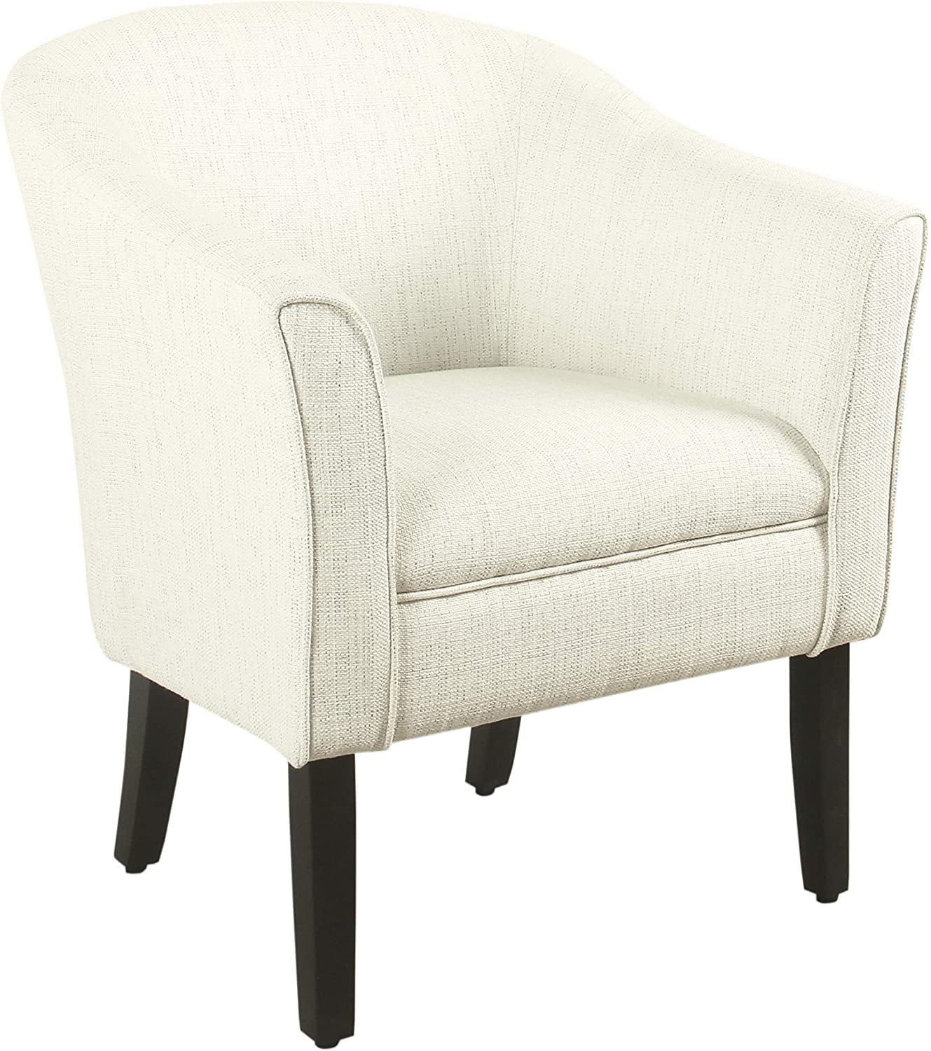 Barrel Accent Chair,Arm Rest, White and Black - Walmart.com