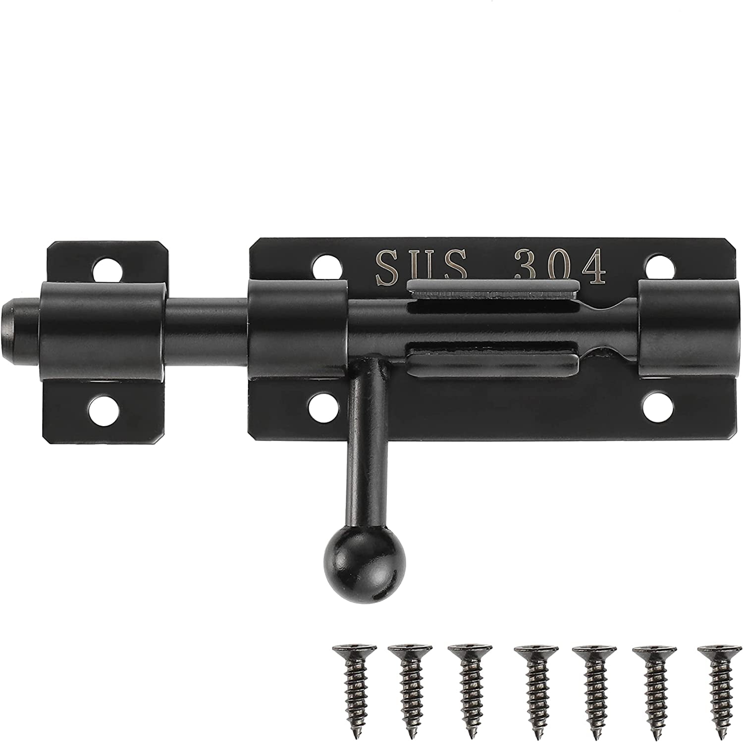 Barrel Bolt Door Latch With Padlock Hole. Thickened 304 Stainless Steel ...