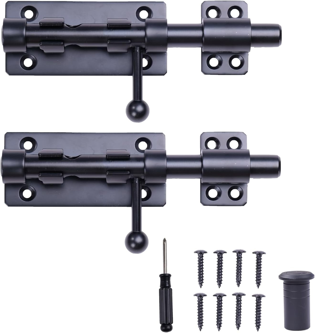 The Barrel Bolt Latch, 8" Heavy Duty Gate Latch Slide Lock Solid 304 ...