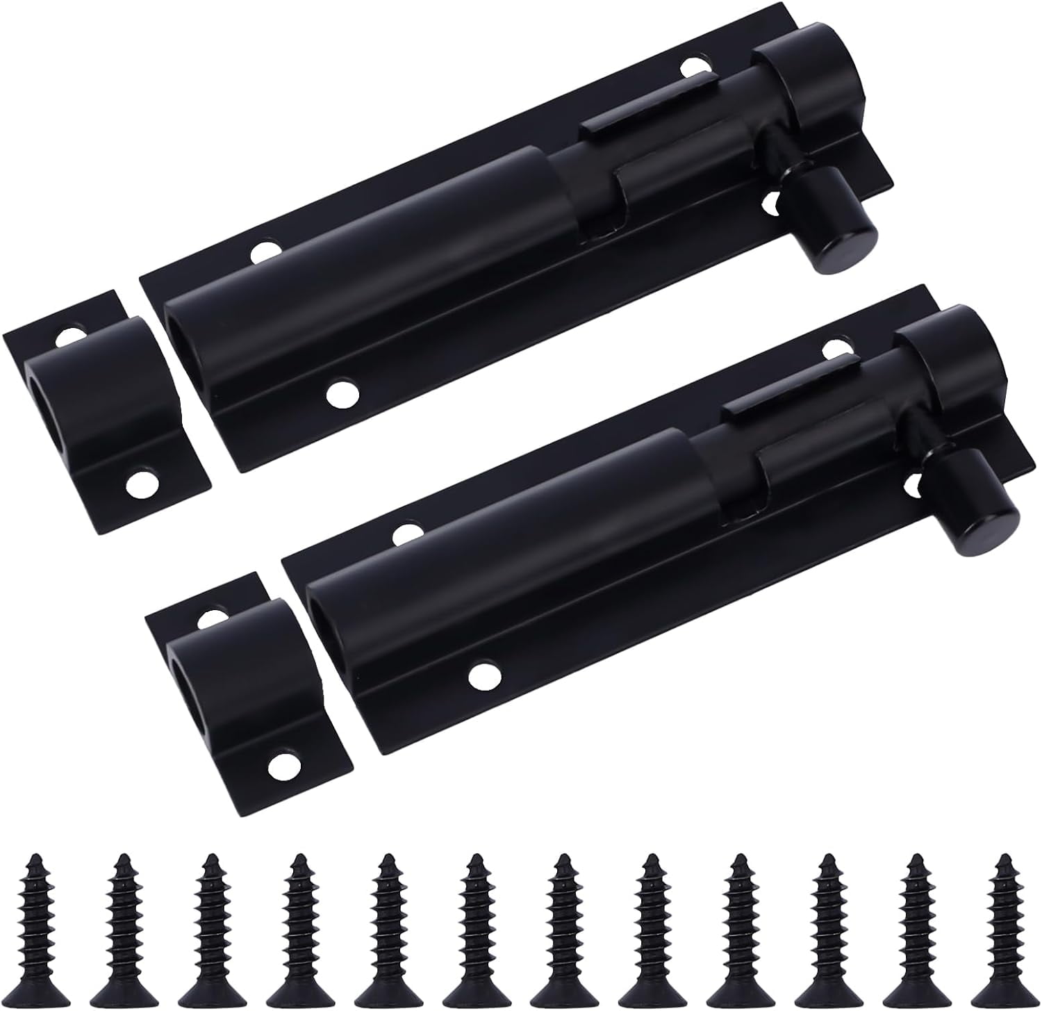 Barrel Bolt Latch Slide Lock Slide Latch, Aluminum Alloy Bolt Latch ...