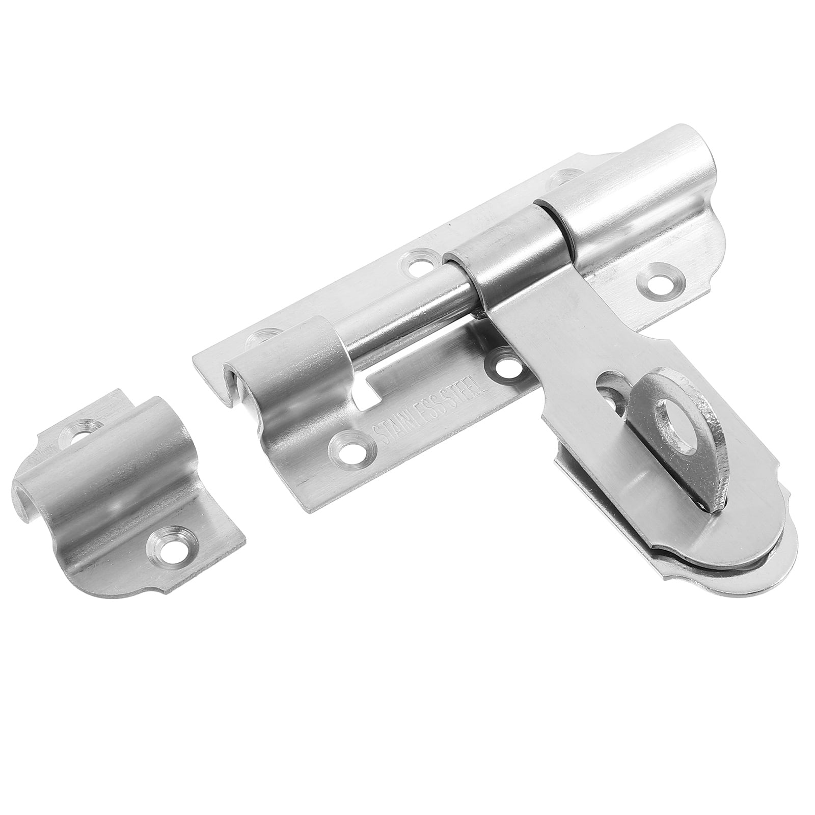 Smooth Stainless Steel Door Latch for Home Silver Color Easy to Install ...