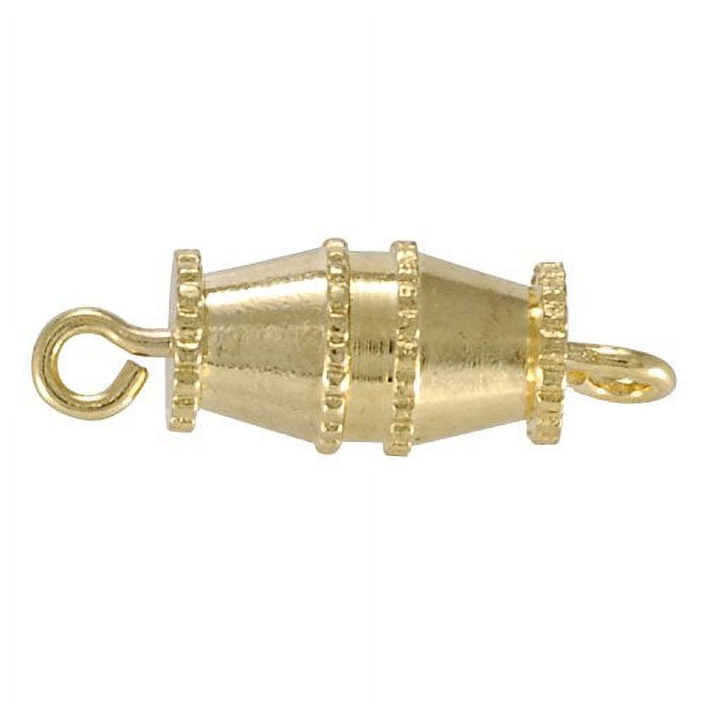 Barrel Clasp for Jewelry Making 10x5mm Gold Plated (10-Pcs) - Walmart.com