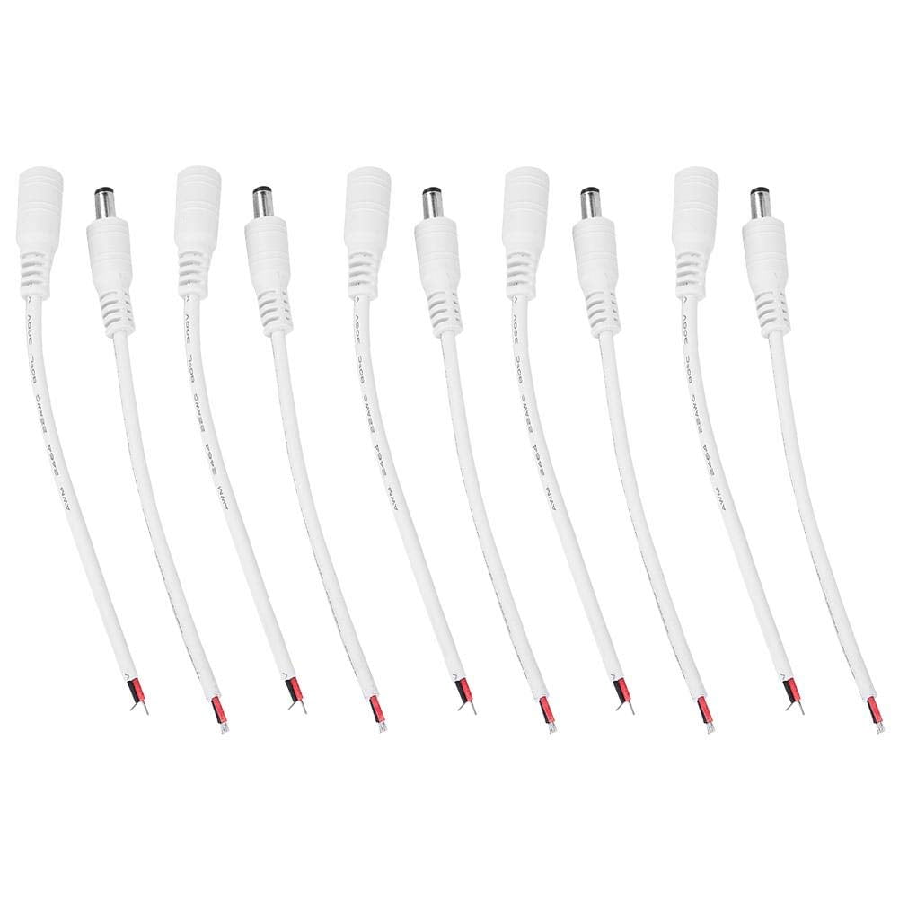 Barrel Connectors, Male Female Wire Connectors, 5.5 x 2.1mm Male Female ...