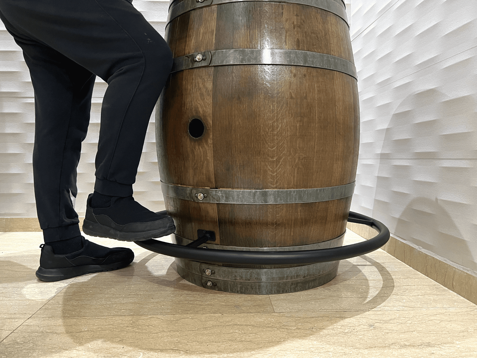 Barrel Foot Rail (Wine, Whiskey, Bourbon) - Walmart.com