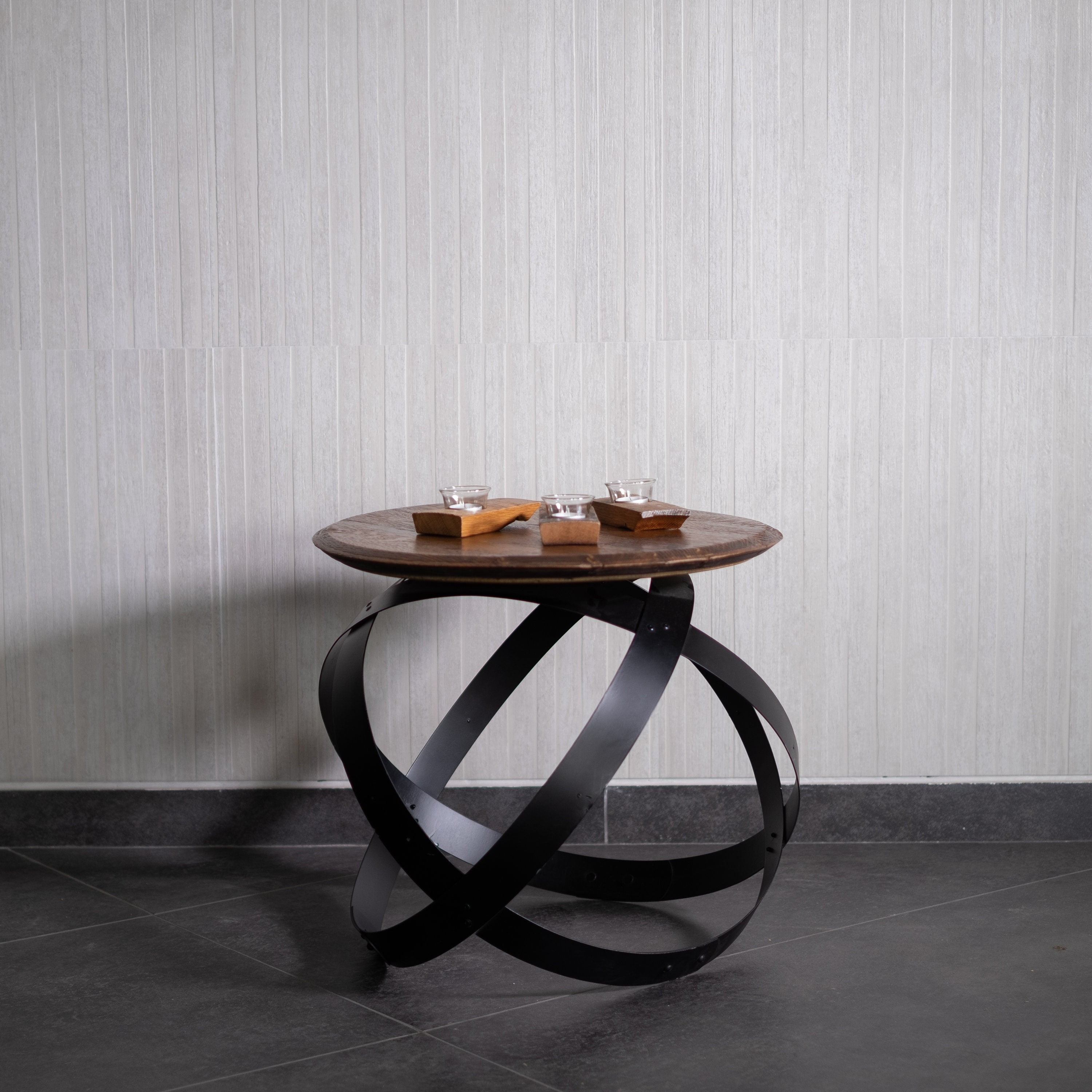 Barrel Hoop Table - Wine/Whiskey/Bourbon Barrel Table - Unique Center ...