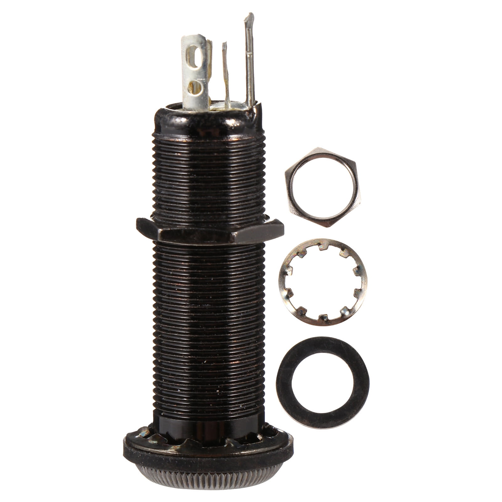 Barrel Jack Cylinder Input Plug Socket 1 Set Flush Mount Stereo Bass ...