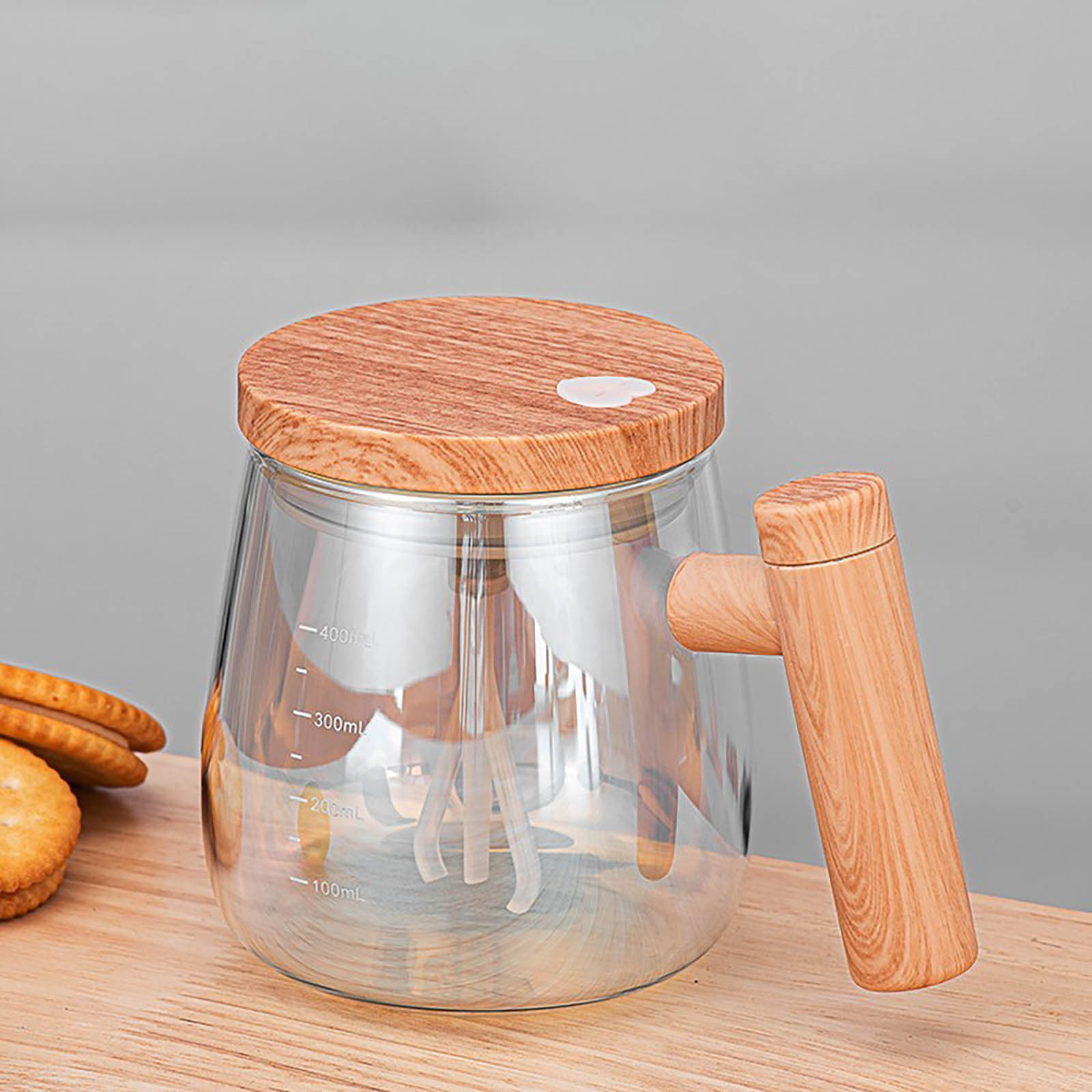 Barrel Mug Ceramic Mug Cork Bottom Glass with Measurements 5 Ounce ...