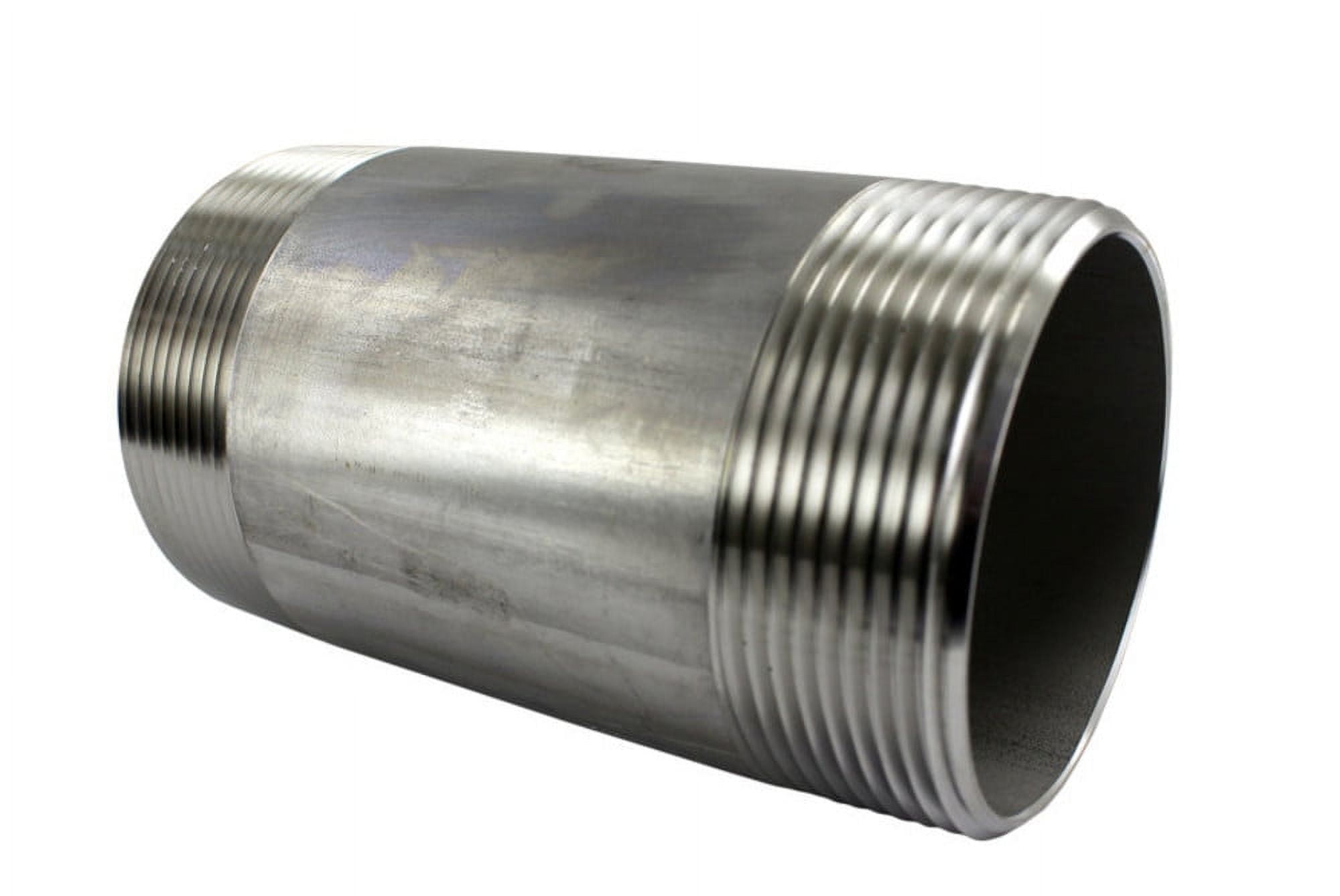 Barrel Nipple 2" NPT Threaded Ends, 2" Male x 6" Length - Walmart.com