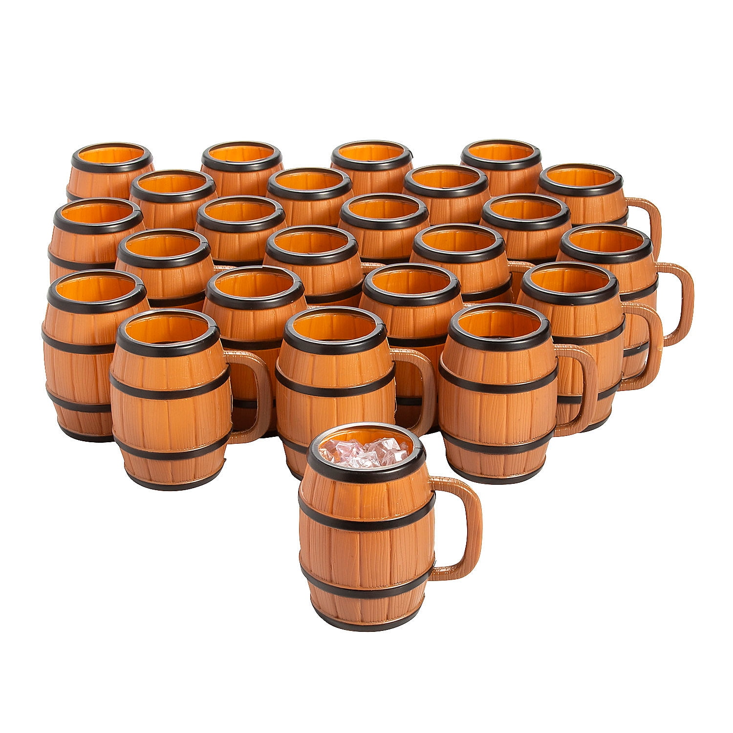 Barrel Plastic Mugs Bulk 60 Ct - Walmart.com