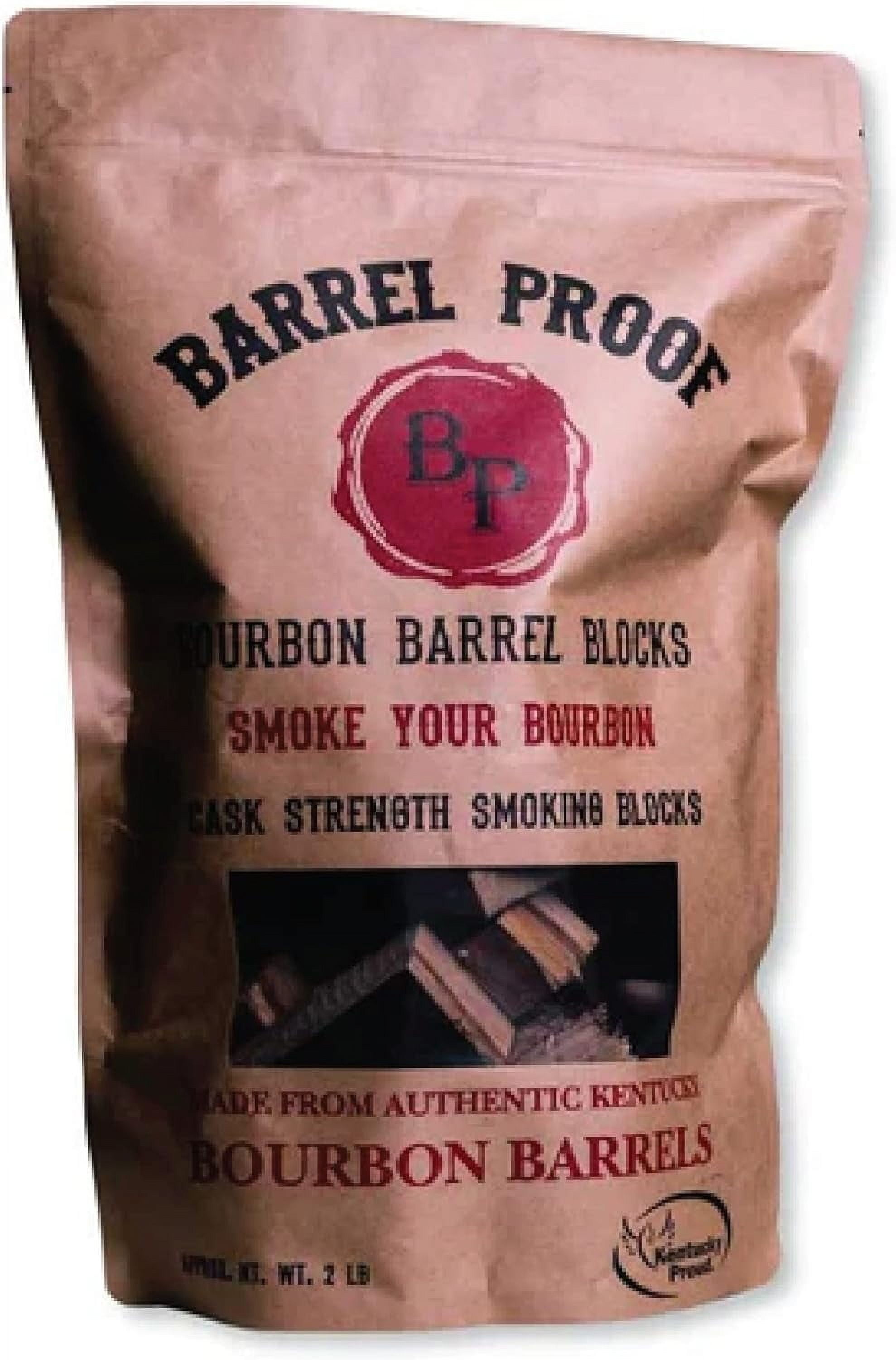 Barrel Proof Bourbon Barrel Blocks, Cask Strength Smoking Wood Chunks ...
