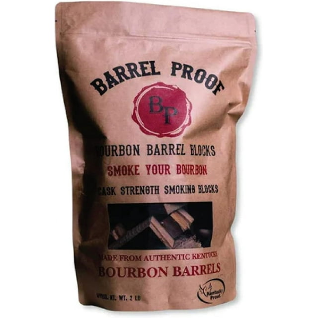 Barrel Proof Bourbon Barrel Blocks, Cask Strength Smoking Wood Chunks ...