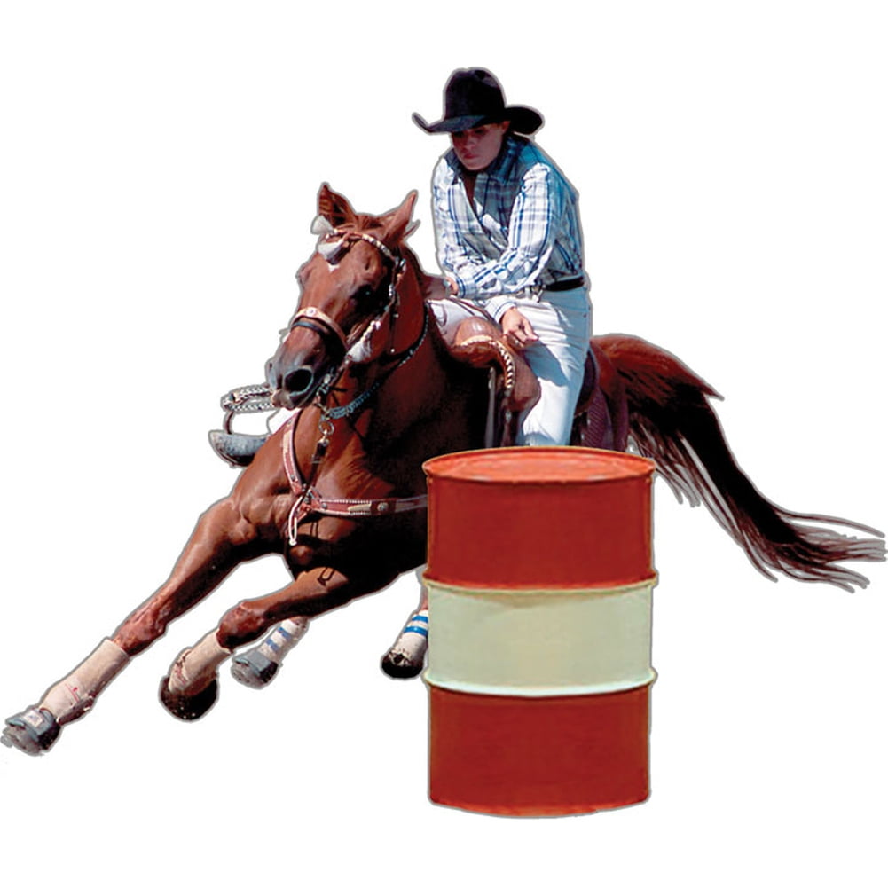 Barrel Racer Rodeo Magnet - Walmart.com