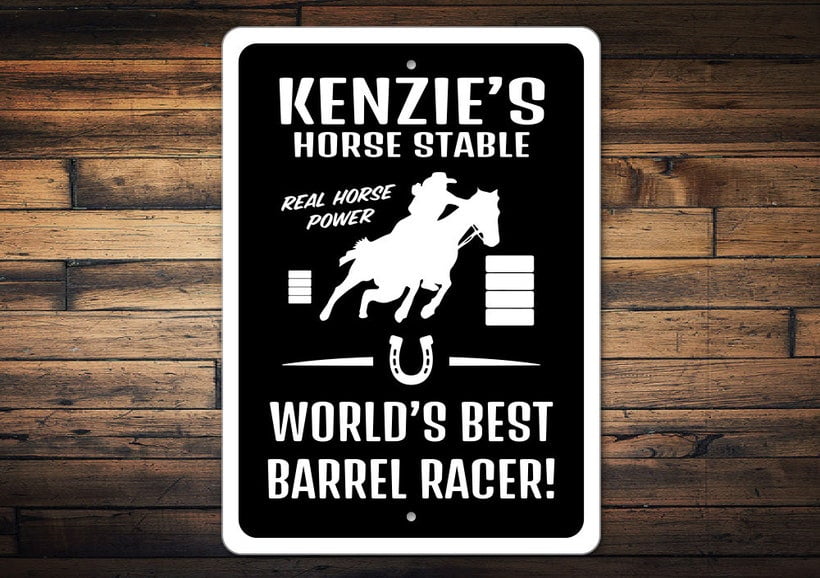 Barrel Racing Sign Horse Gift Barrel Racer Barrel Racing Gift Barrel ...