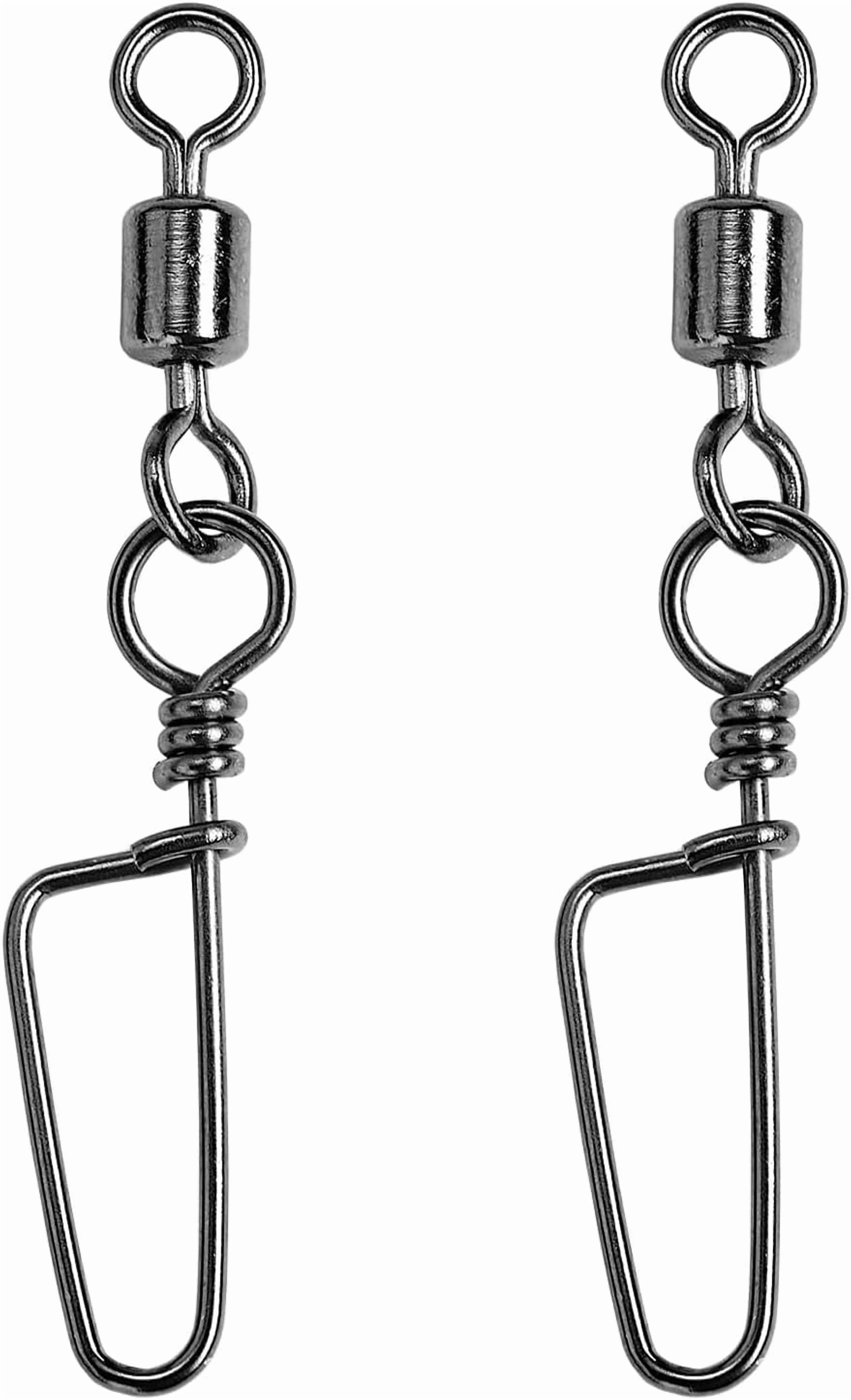 Barrel Stainless Snap Swivels Strength Saltwater Lure Connector Fishing ...