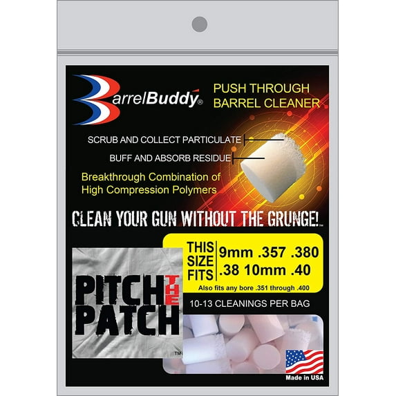 BarrelBuddy Handgun Care: 2-Stage Polymer 9MM Gun Barrel Cleaner ...