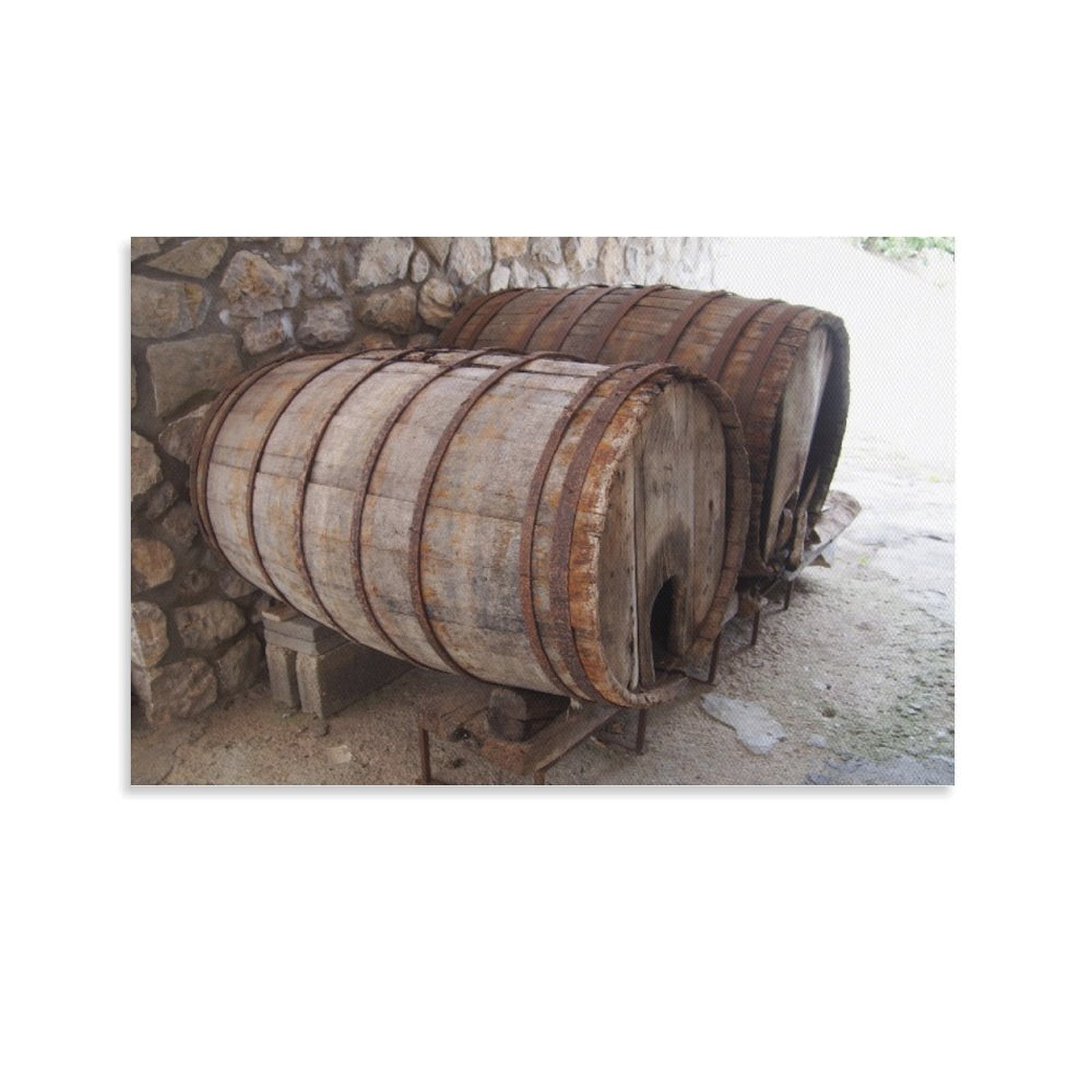 Barrels Old Wine Wood Canvas Art Poster And Wall Art Picture Print ...