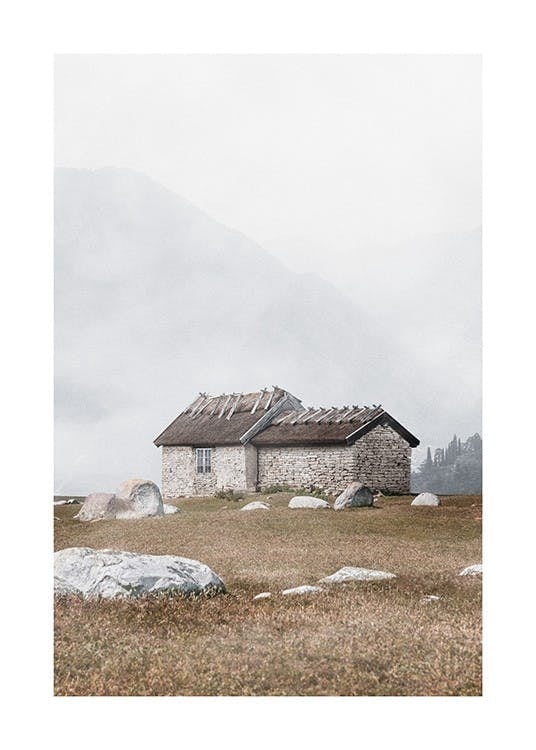 Barren Cottage Print Wall Art, Modern Wall Decor For Living Room ...