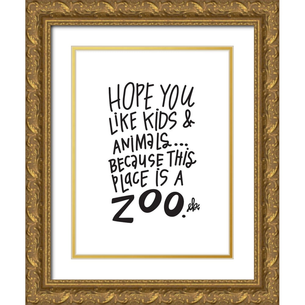 Barrett, Erin 19x24 Gold Ornate Wood Framed with Double Matting Museum ...