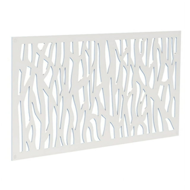 Barrette Outdoor Living Sprig 2 ft. W X 4 ft. L White Polymer Screen ...
