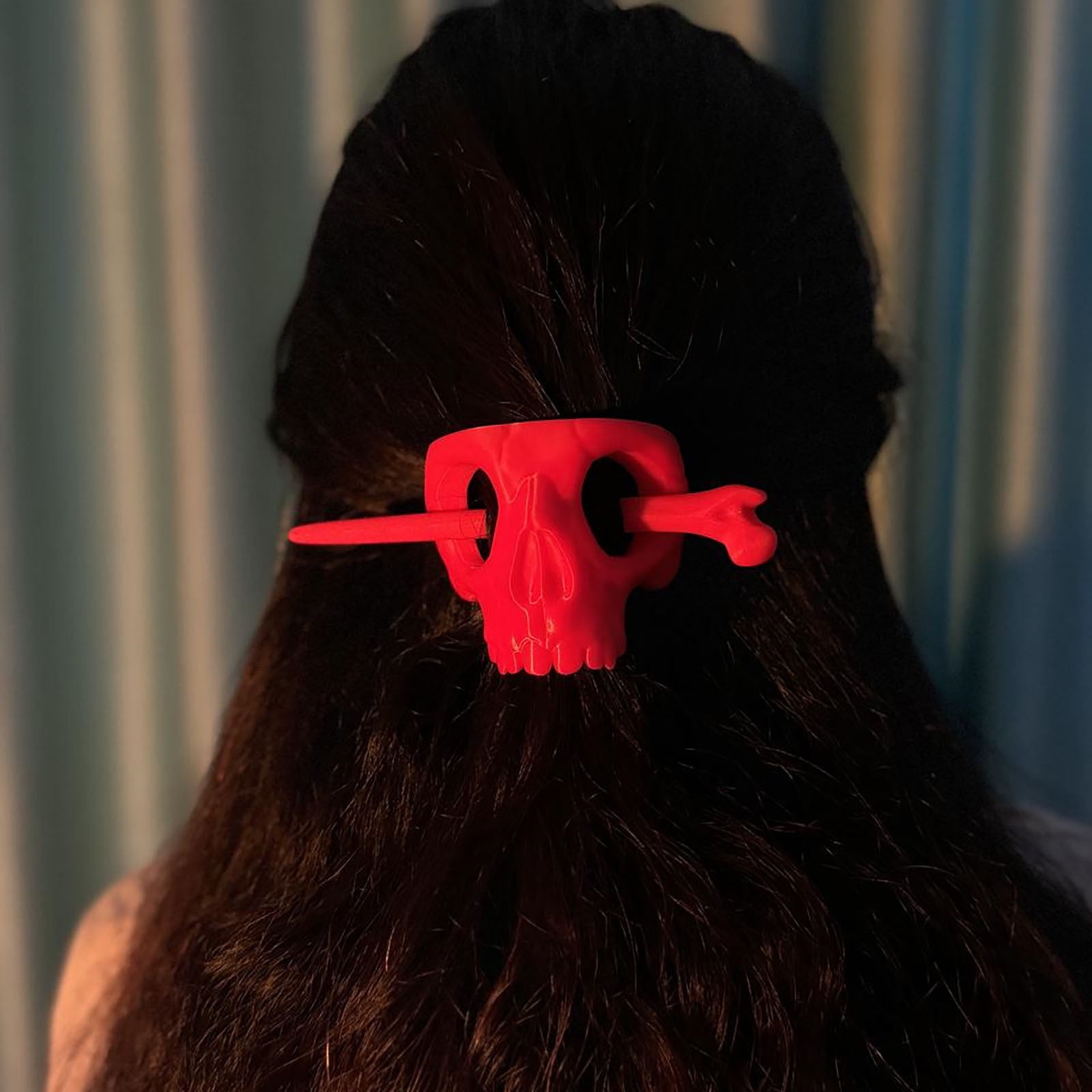 Barrettes 3D Printed Hairpin Fashionable Punk Style Unique Inlay Design ...